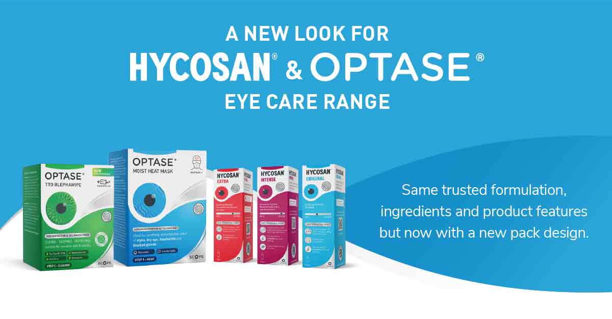 Optase & Hycosan Packaging Updates 2023 - Scope Eyecare
