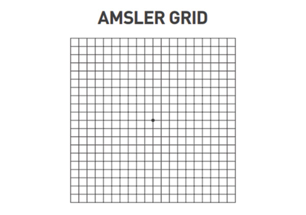 Amsler Grid with instructions for use - Scope Eyecare
