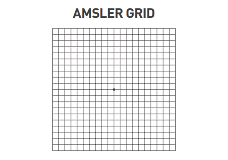 Amsler Grid with instructions for use - Scope Eyecare