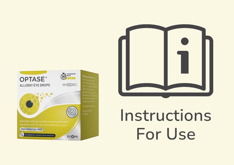 Optase Allergy Instructions For Use Document - Scope Eyecare